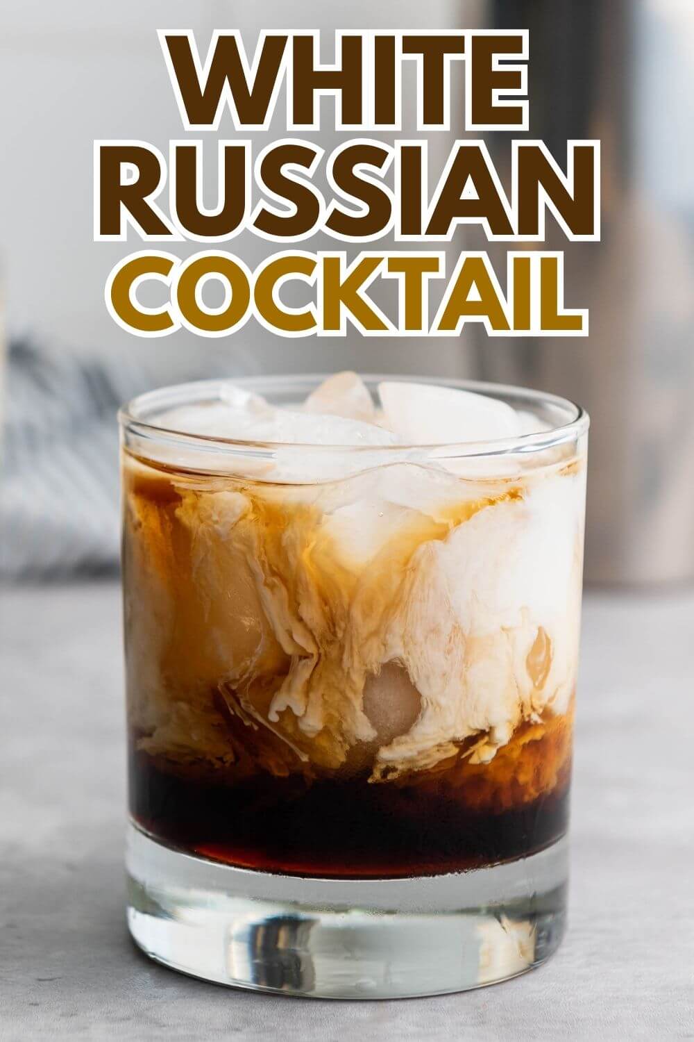 White Russian Cocktail - Golden Brown Bites
